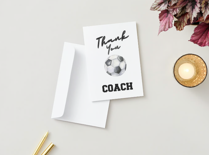 Soccer Coach Thank you Card – Allison-Kay.com